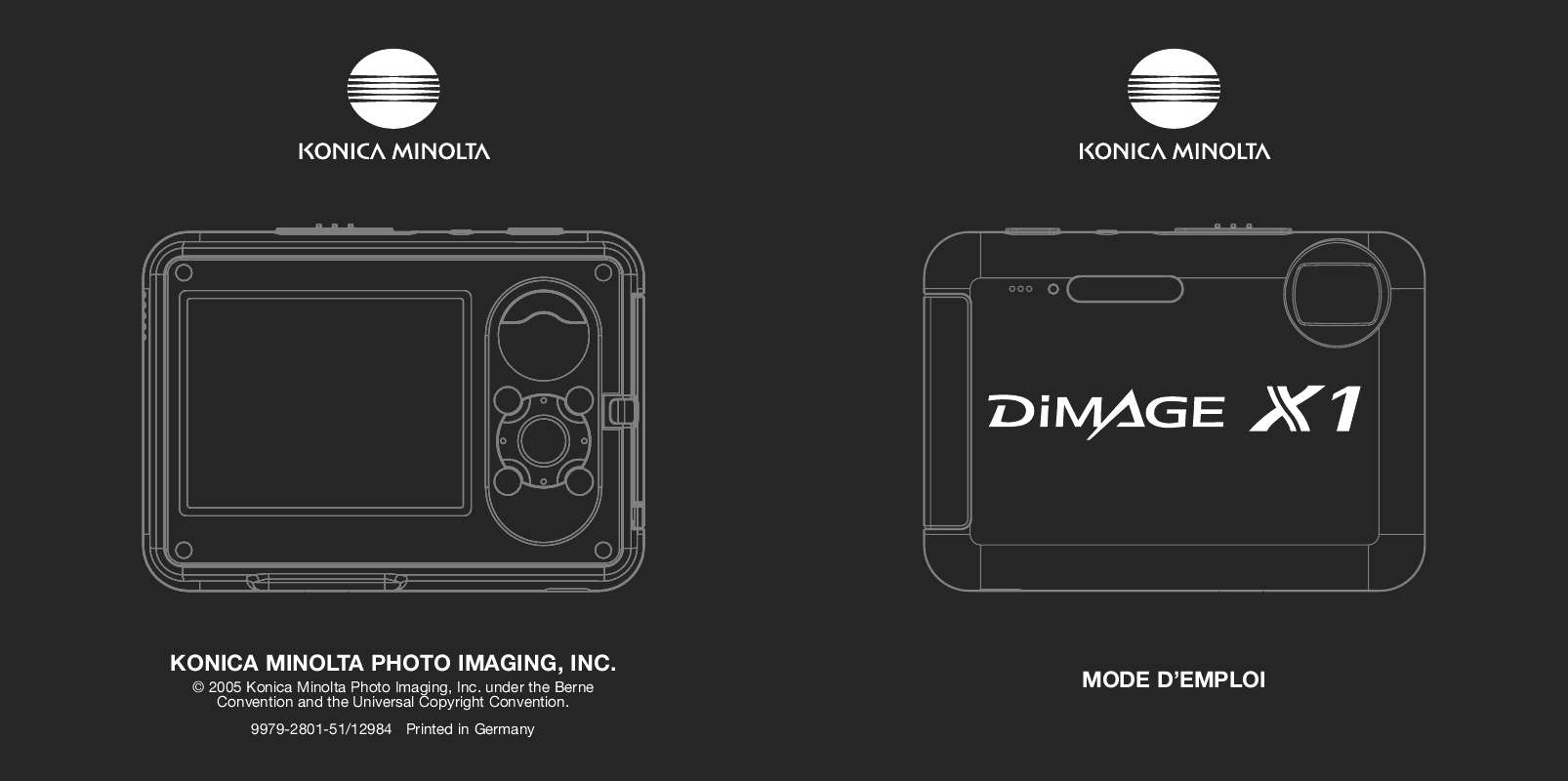 Notice KONICA MINOLTA DIMAGE X1 - appareil photo Trouver une solution à un problème KONICA ...